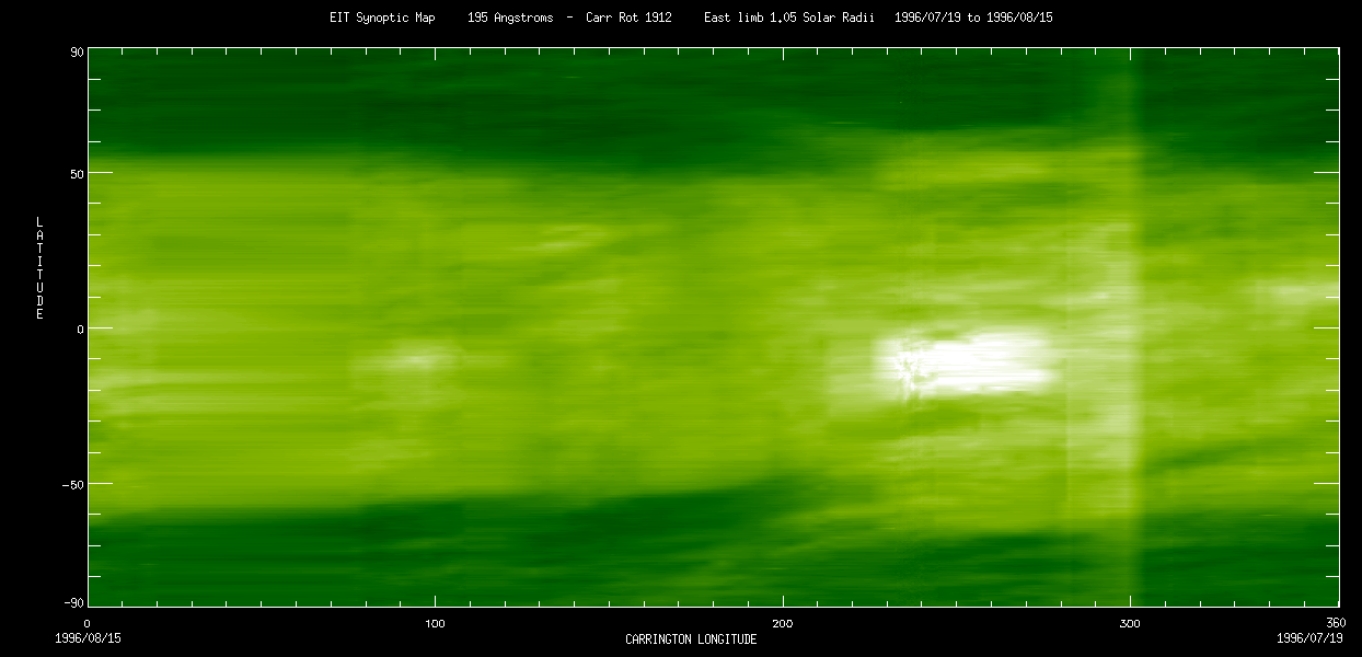 EIT Synoptic Maps - Carrington Rotation 1912