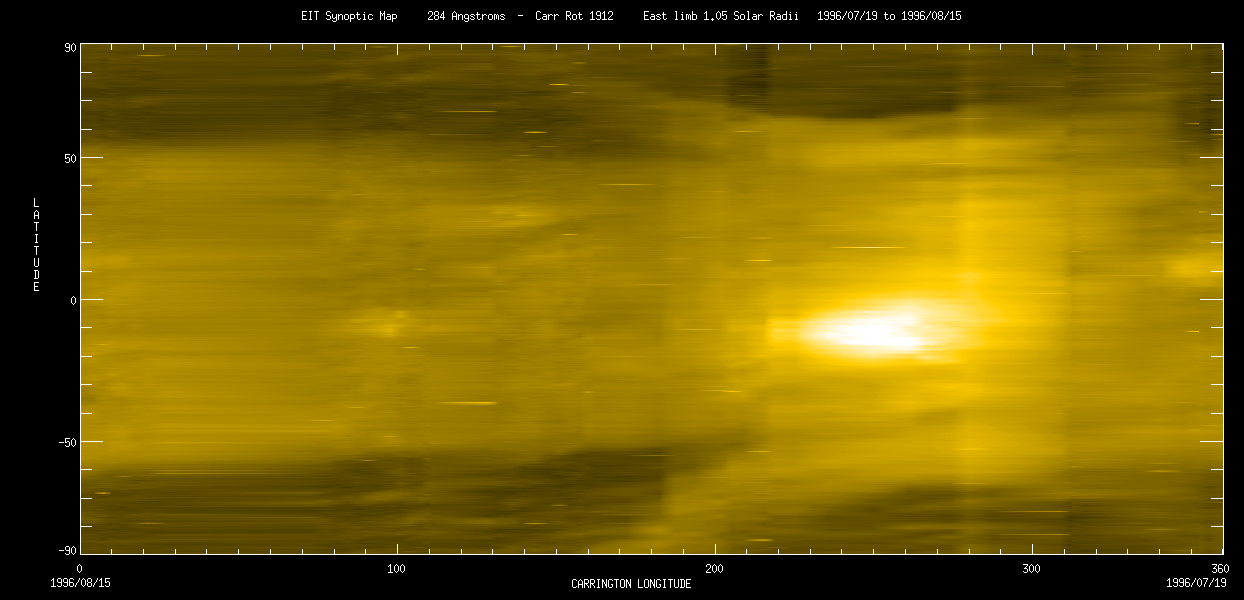 EIT Synoptic Maps - Carrington Rotation 1912
