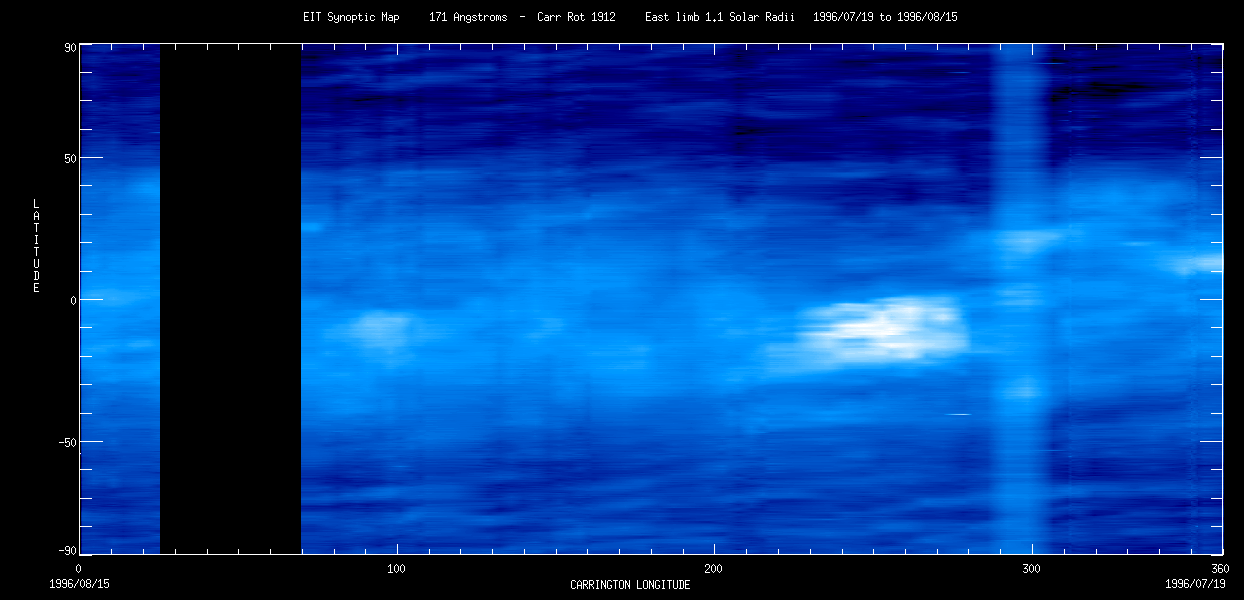 EIT Synoptic Maps - Carrington Rotation 1912