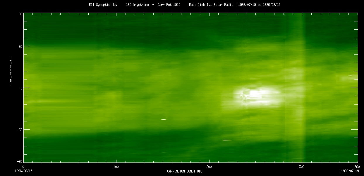 EIT Synoptic Maps - Carrington Rotation 1912