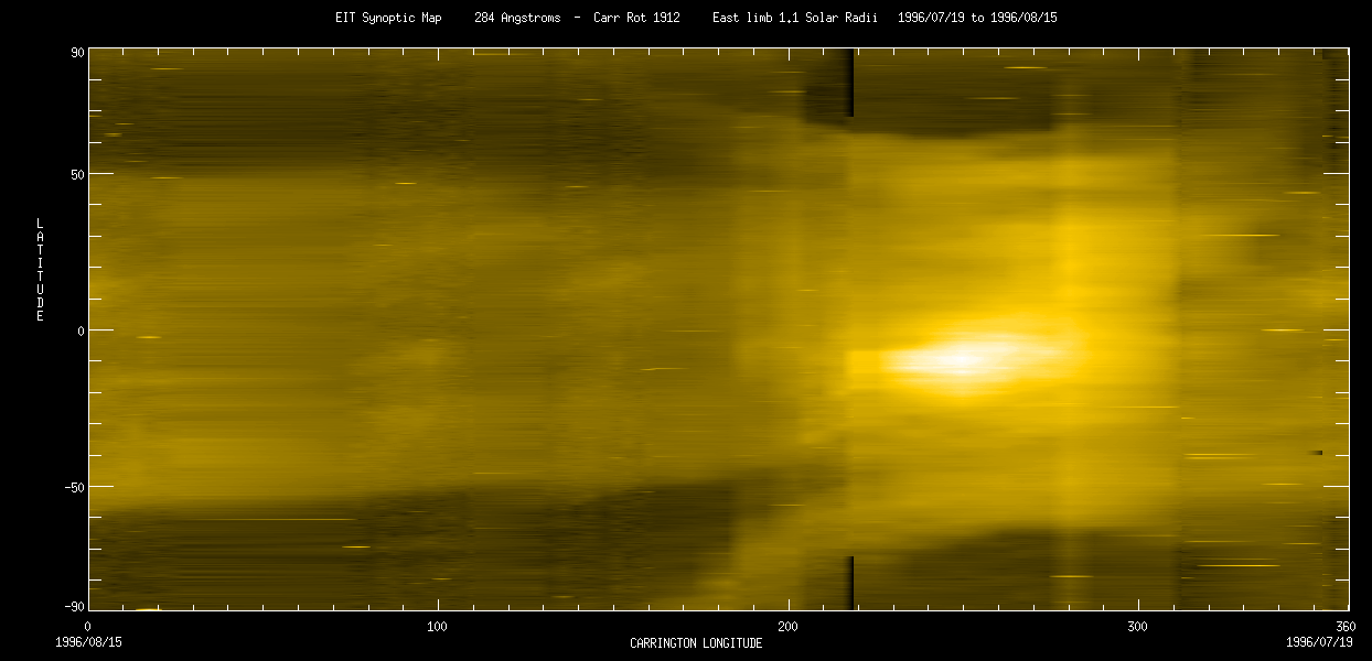 EIT Synoptic Maps - Carrington Rotation 1912