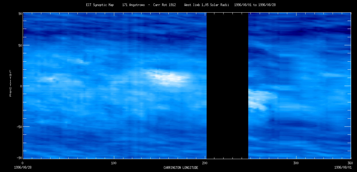 EIT Synoptic Maps - Carrington Rotation 1912