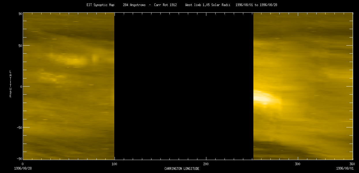 EIT Synoptic Maps - Carrington Rotation 1912