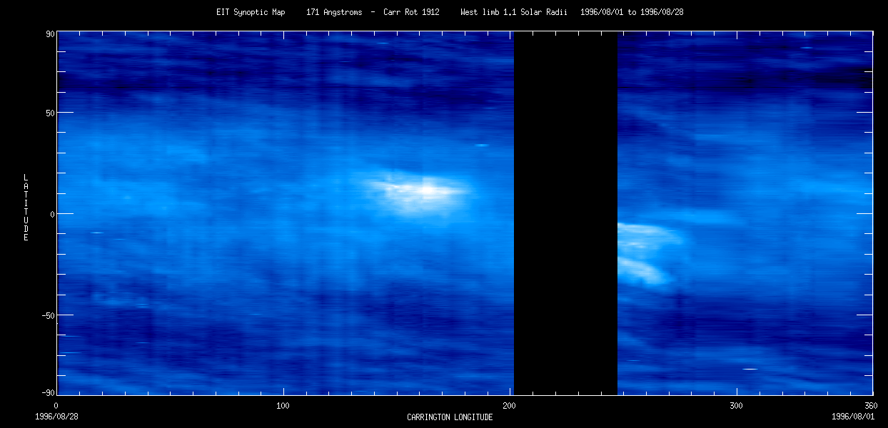 EIT Synoptic Maps - Carrington Rotation 1912
